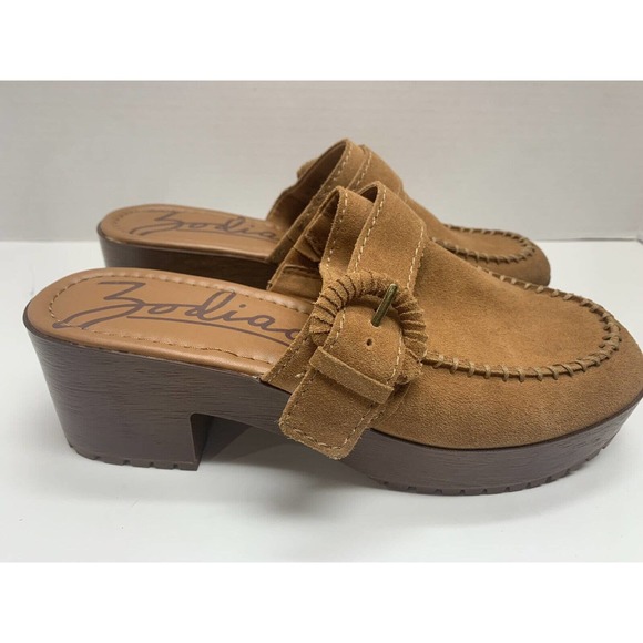 Zodiac | Shoes | Zodiac Womens Suede Raine Heeled Mule Clog Lug Sole ...